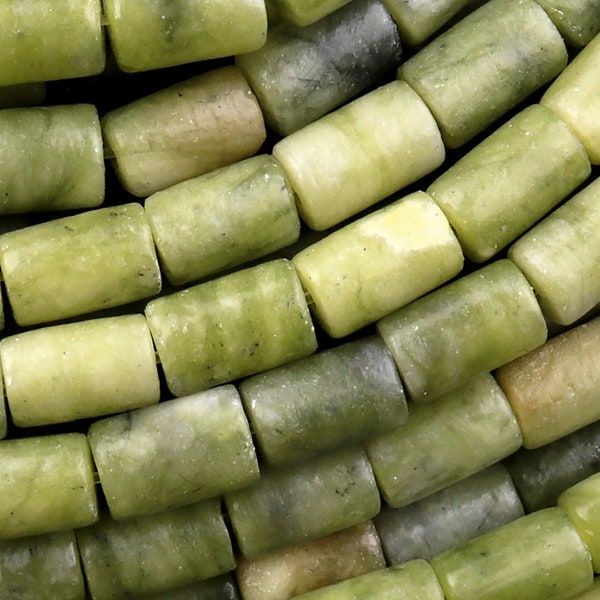 Jade Cylinder Beads - Etsy