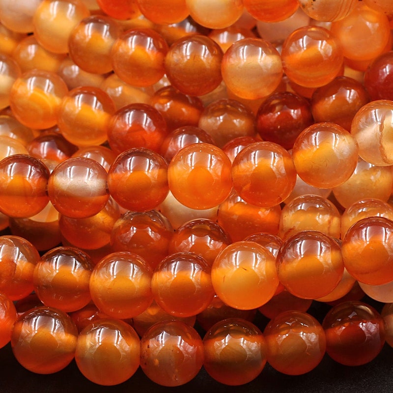 Orange Crystal Beads 12mm - Etsy