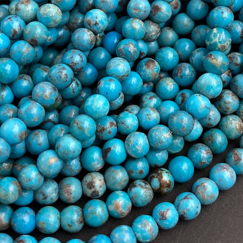 Real Turquoise Beads - Etsy