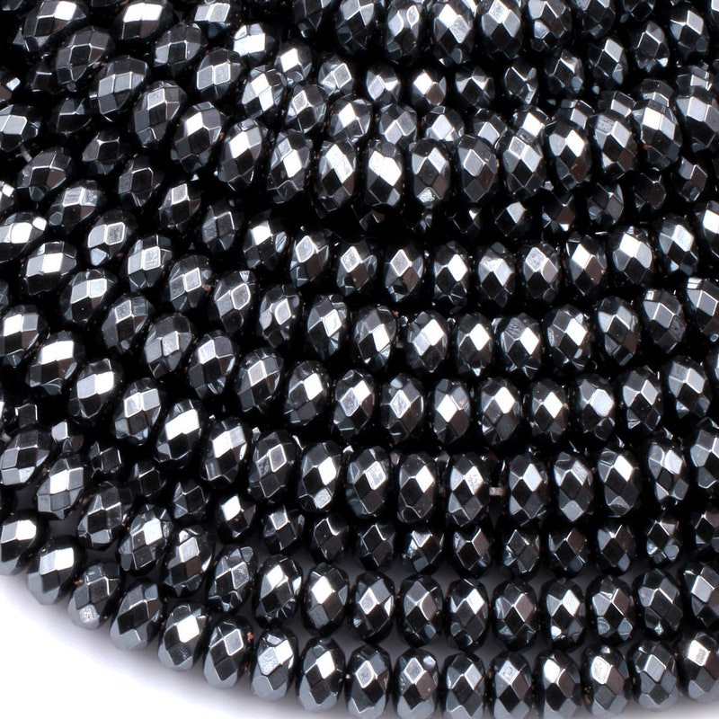 1mm Hematite Facetted Beads - Etsy