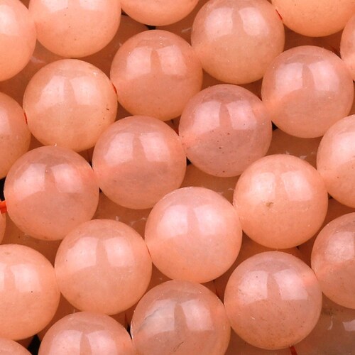Natural Peach Chalcedony Smooth Round Beads 6mm 8mm 10mm - Etsy