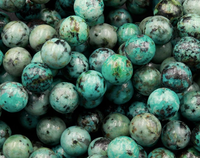 Matte Natural African Turquoise 4mm 6mm 8mm 10mm 12mm Round - Etsy