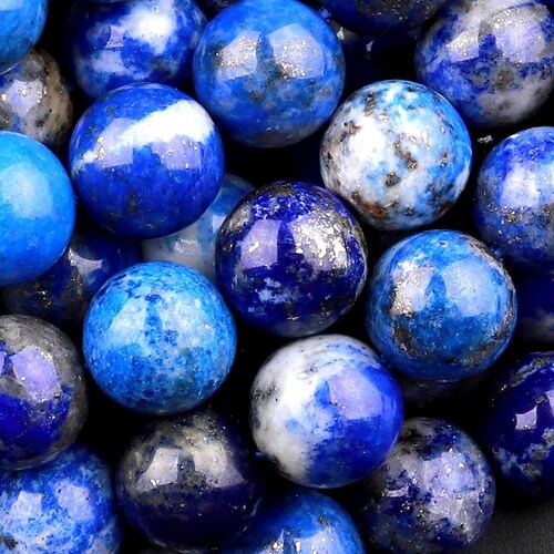 Genuine 100% Natural Blue Lapis 4mm 6mm 8mm 10mm Round Beads - Etsy