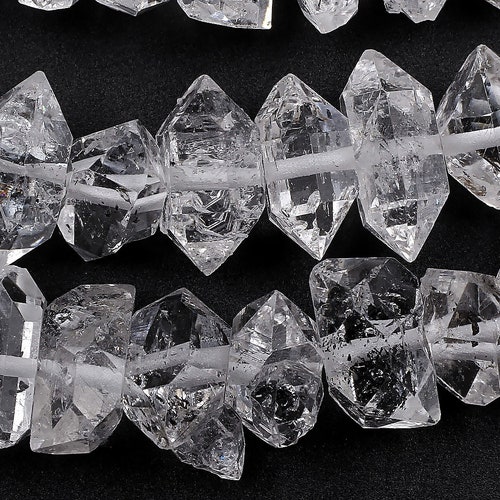 Natural Herkimer Diamond Quartz Beads AAA Grade 16 - Etsy