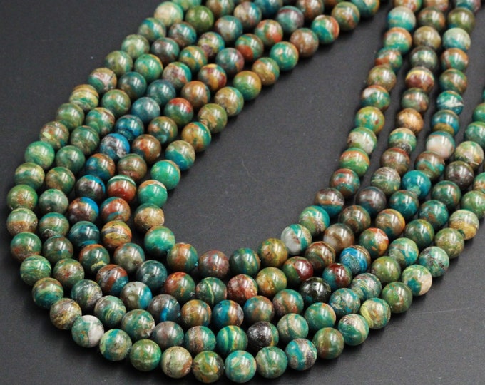 Rare Genuine Natural Peruvian Blue Opal 8mm Round Beads High Quality ...