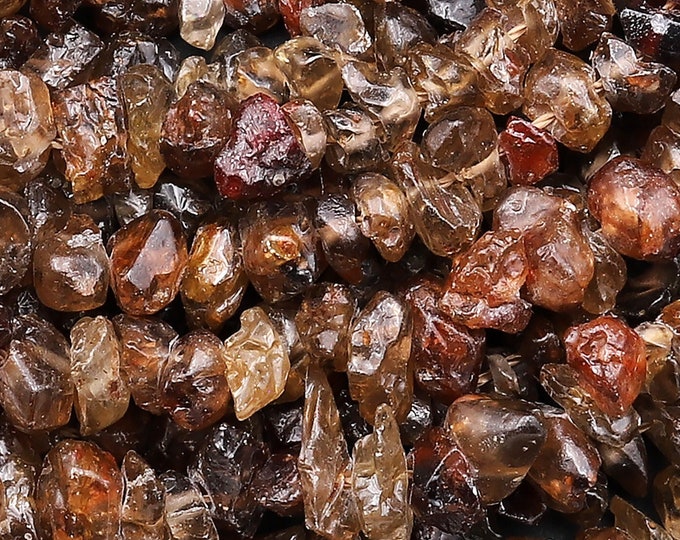 Natural Hyacinth Zircon Freeform Nuggets Center Drilled Raw Gemstone ...