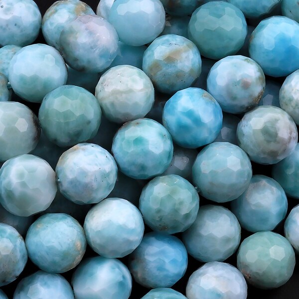 Faceted Larimar - Etsy