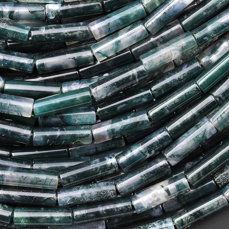Agate Moss Cylinders - Etsy