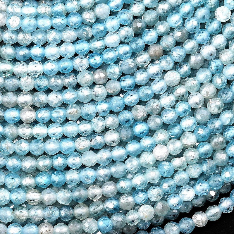 Blue Zircon Beaded Jewelry - Etsy