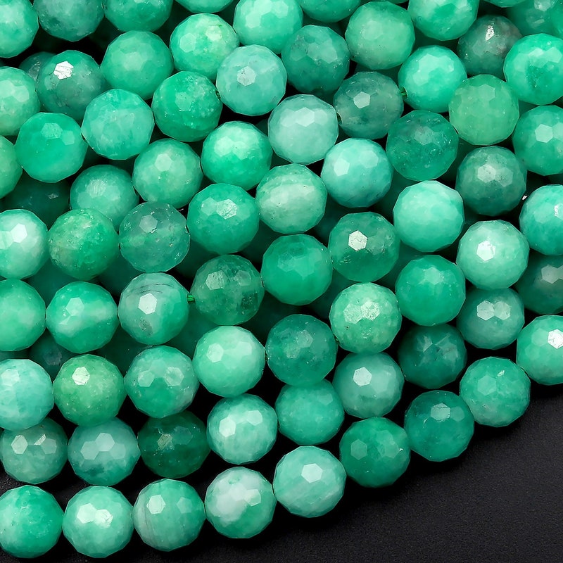 Faceted Emerald - Etsy