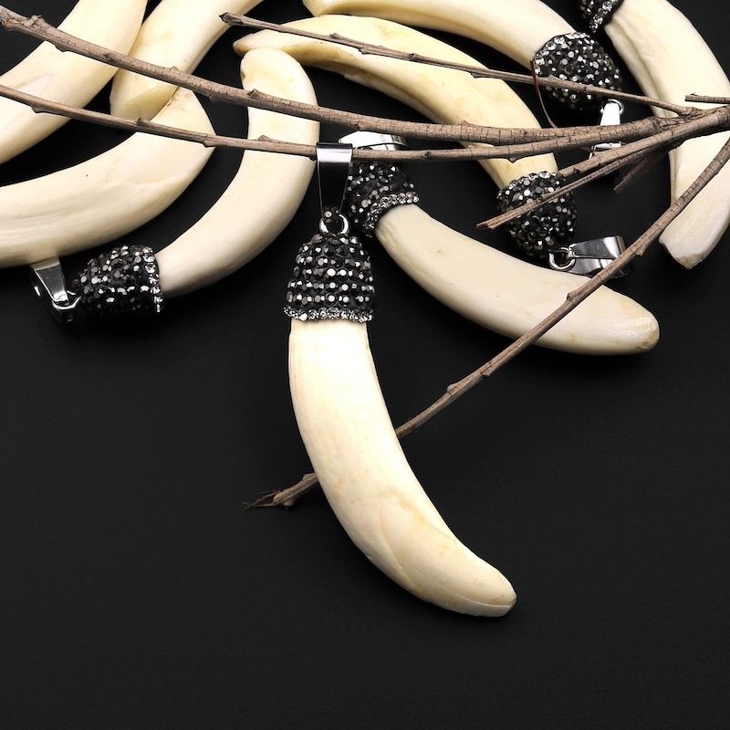 Wolf Teeth Crystal Beads - Etsy