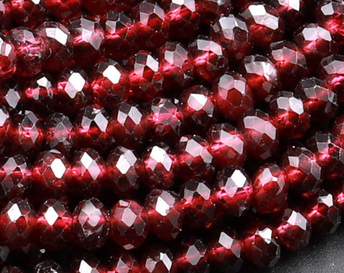 AAA Natural Red Garnet Gemstone Beads Micro Faceted 2mm 3mm - Etsy