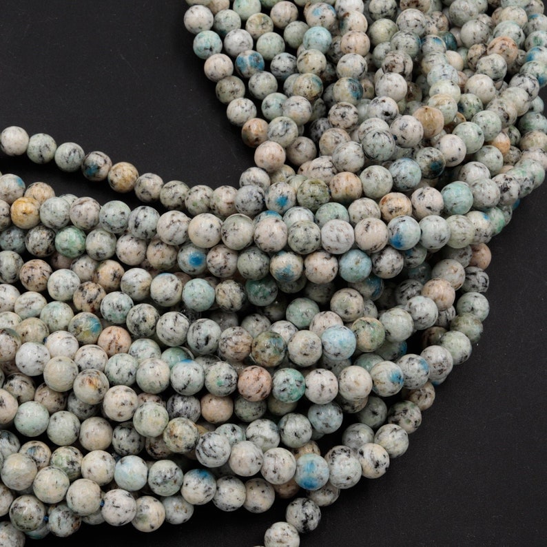 Rare K2 Beads 6mm 8mm 10mm 12mm Round Beads Natural Blue - Etsy