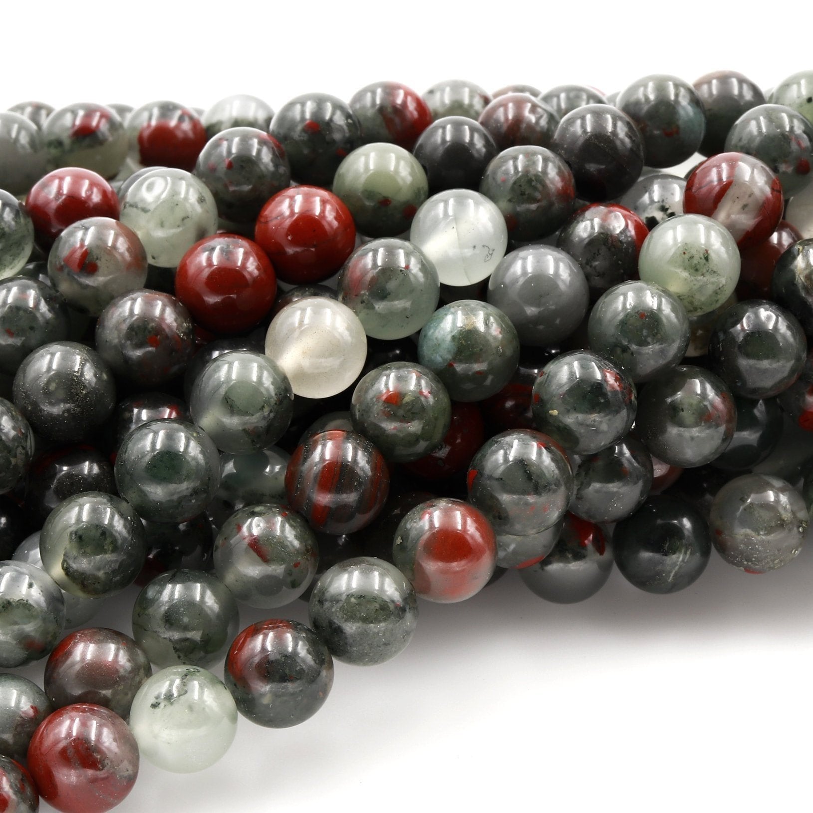 Natural African Bloodstone 4mm Round Beads 6mm Round Beads 8mm - Etsy