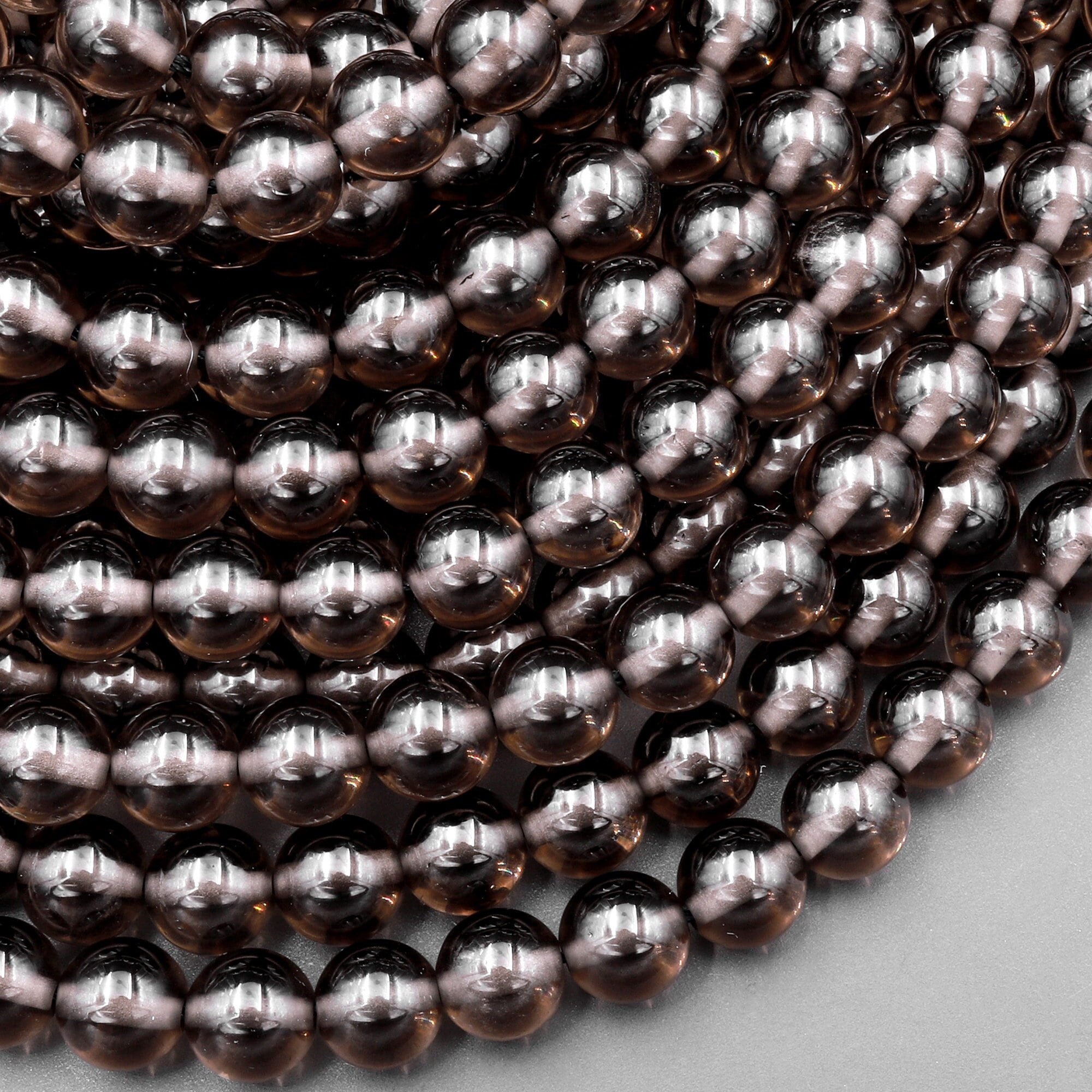 Natural Ice Obsidian 6mm 8mm 10mm Round Beads 15.5" Strand - Etsy