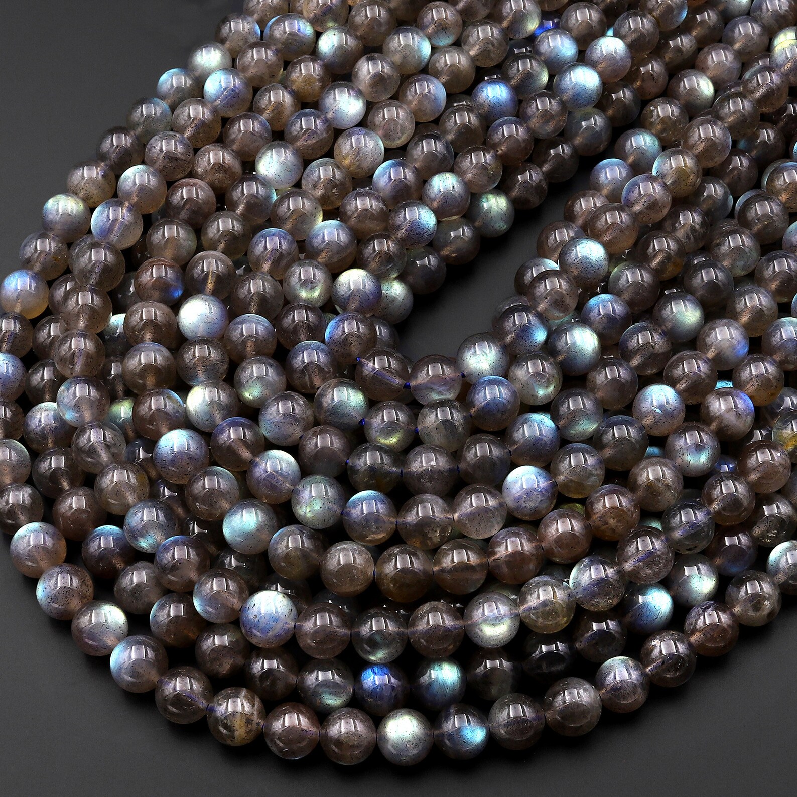 Extremely Rare Natural Red Labradorite 4mm 6mm 8mm 10mm Round Beads ...