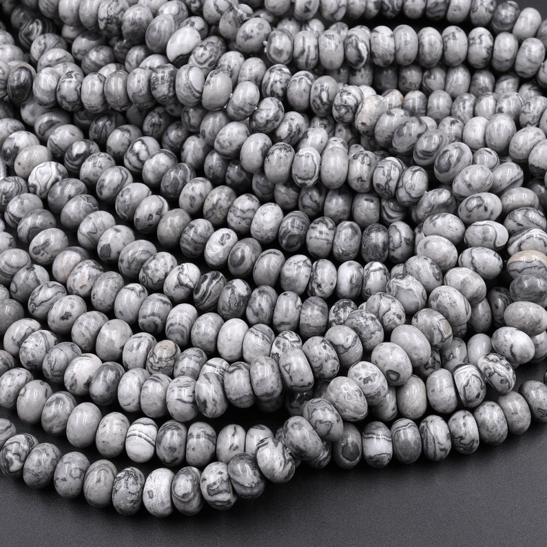 Natural Gray Gray Crazy Lace Jasper Map Stone Jasper Grey - Etsy