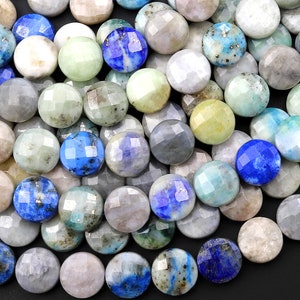 Faceted Natural Hackmanite 8mm 10mm Coin Beads Gemstone From ...