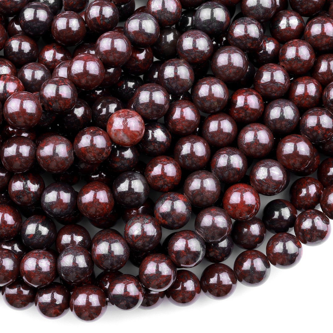 Natural Red Tiger Iron 4mm 6mm 8mm 10mm Round Beads 15.5" Strand - Etsy