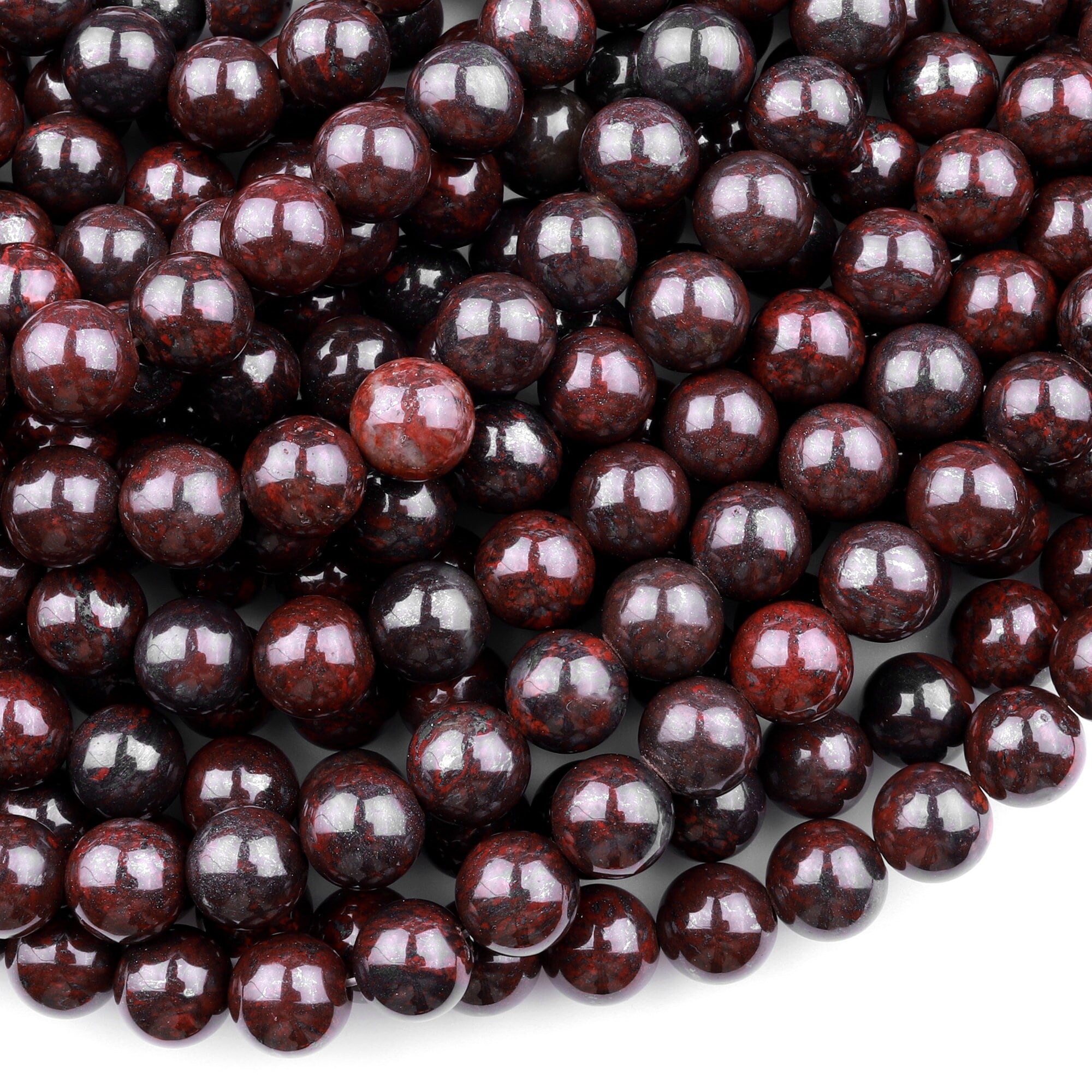 Natural Red Tiger Iron 4mm 6mm 8mm 10mm Round Beads 15.5" Strand - Etsy