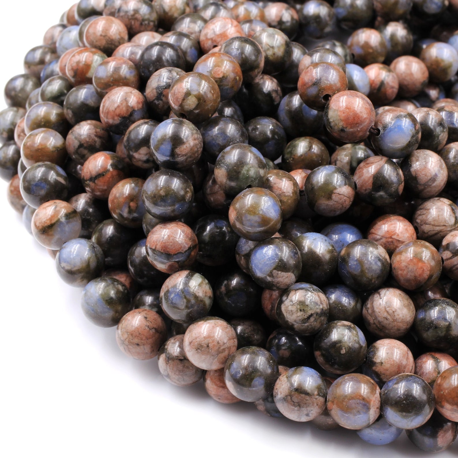 Natural Llanite Blue Quartz 4mm 6mm 8mm 10mm Round Beads - Etsy