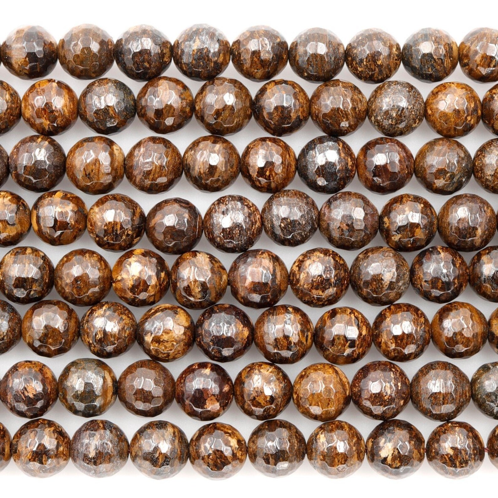 Faceted Bronzite Beads 4mm 6mm 8mm Round High Quality AA Grade | Etsy