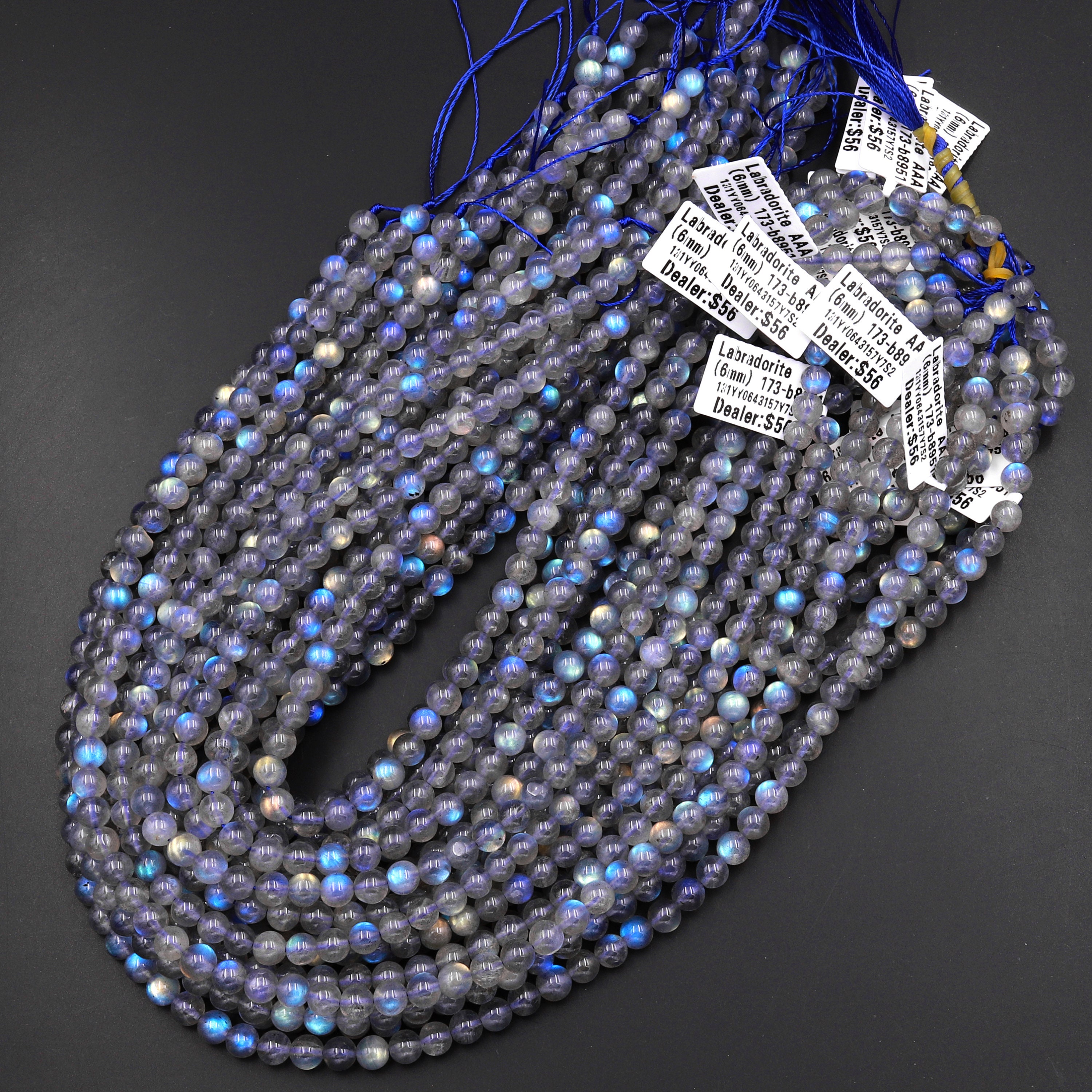 AAA Natural Blue Labradorite 4mm 6mm 8mm 10mm Round Beads - Etsy