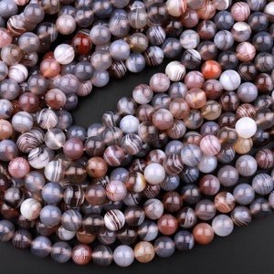 AAA Natural Botswana Agate 4mm 6mm 8mm 10mm 12mm 14mm 16mm - Etsy