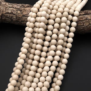 Matte Natural Fossil Jasper River Stone 4mm 6mm 8mm 10mm Round Beads 15 ...