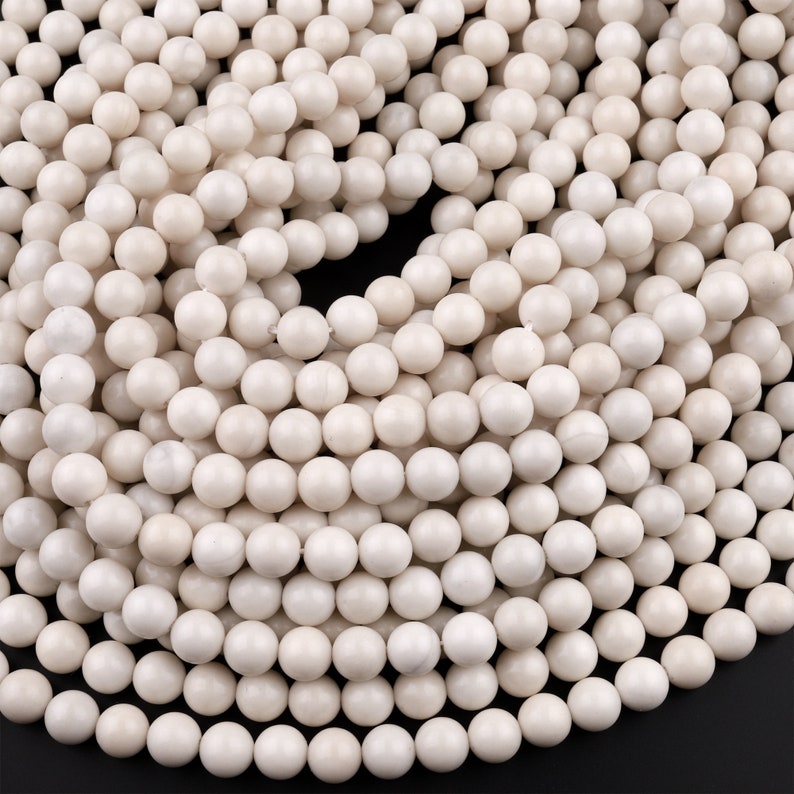 Natural Ivory Jade Round Beads 6mm 8mm 10mm Creamy Ivory White - Etsy