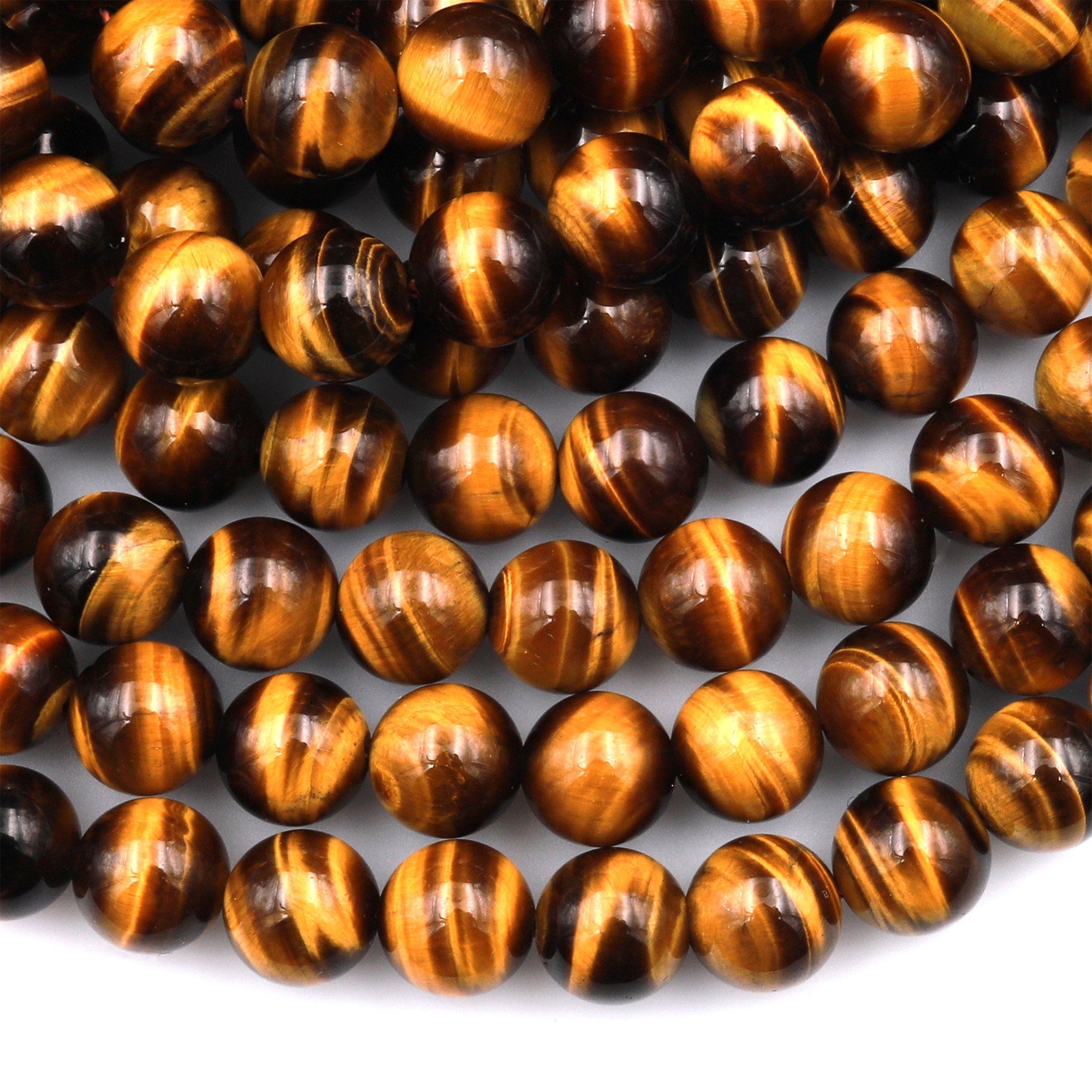 AAA Natural Tiger's Eye 4mm 6mm 8mm 10mm 12mm Round Beads - Etsy