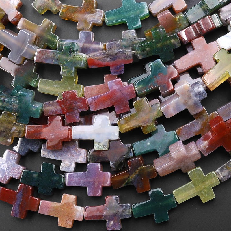 Carved Gemstone Crosses - Etsy
