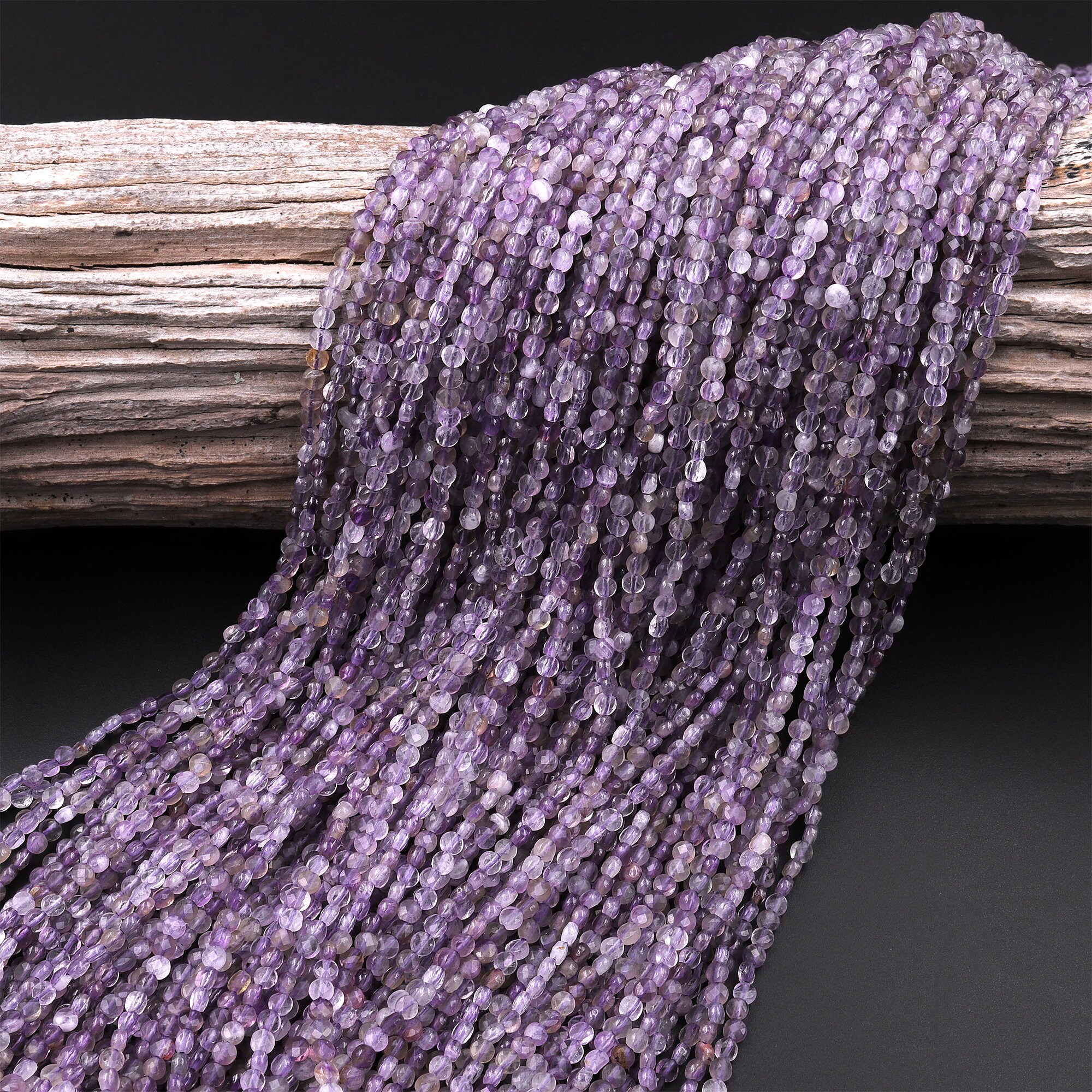 Faceted Natural Light Purple Amethyst Coin Beads 2mm 3mm Flat - Etsy