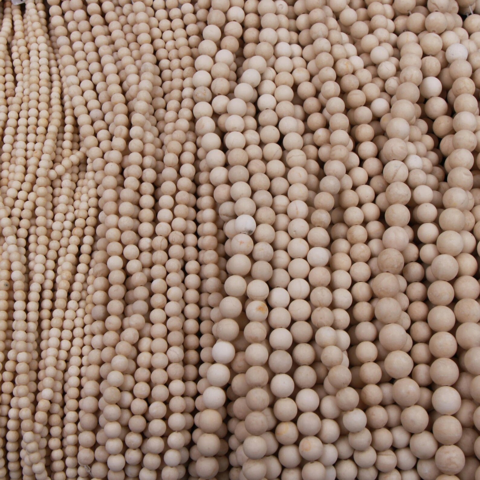 Matte Natural Fossil Jasper River Stone 4mm 6mm 8mm 10mm Round Beads 15 ...