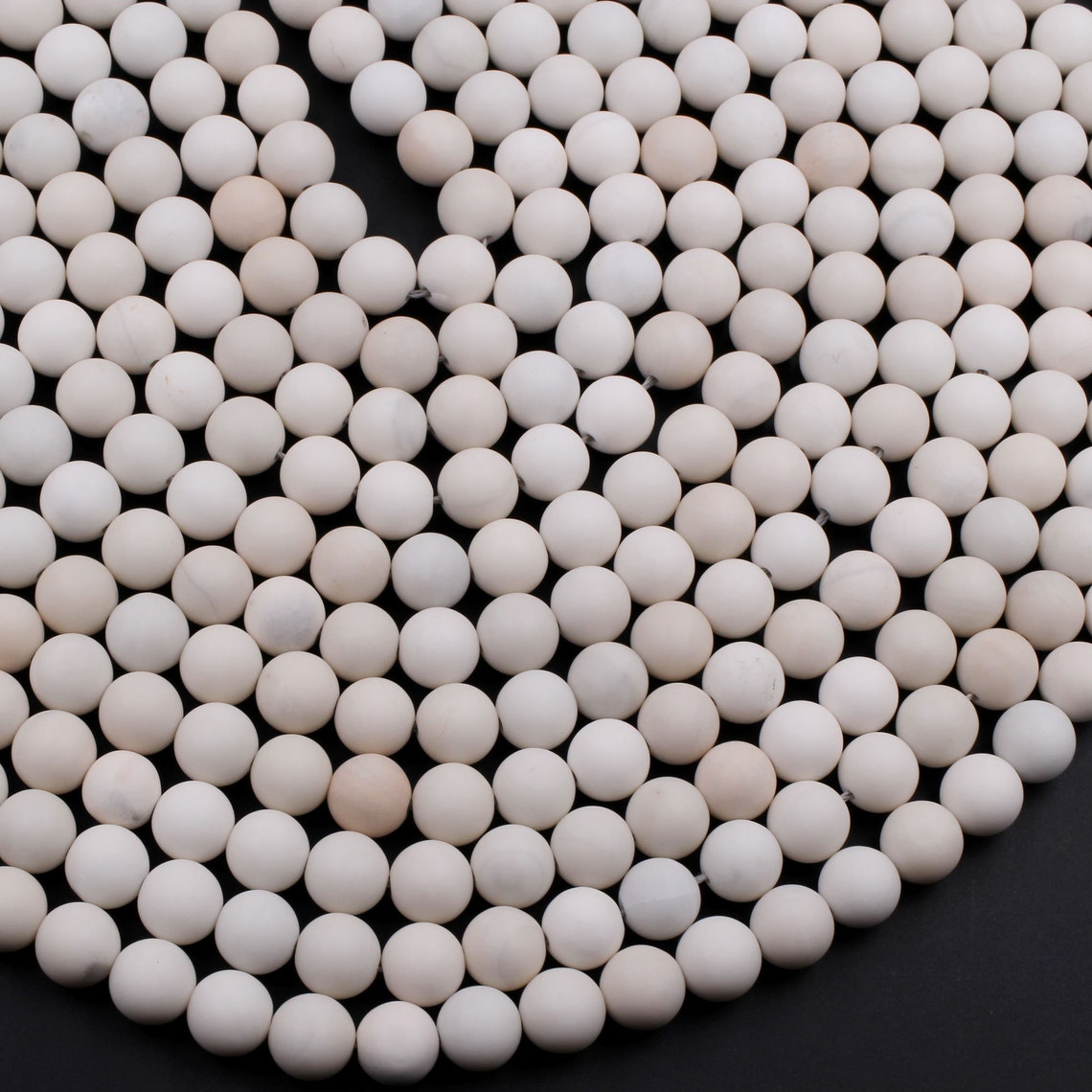 Matte Natural Ivory Jade Round Beads 6mm 8mm 10mm Creamy Ivory - Etsy