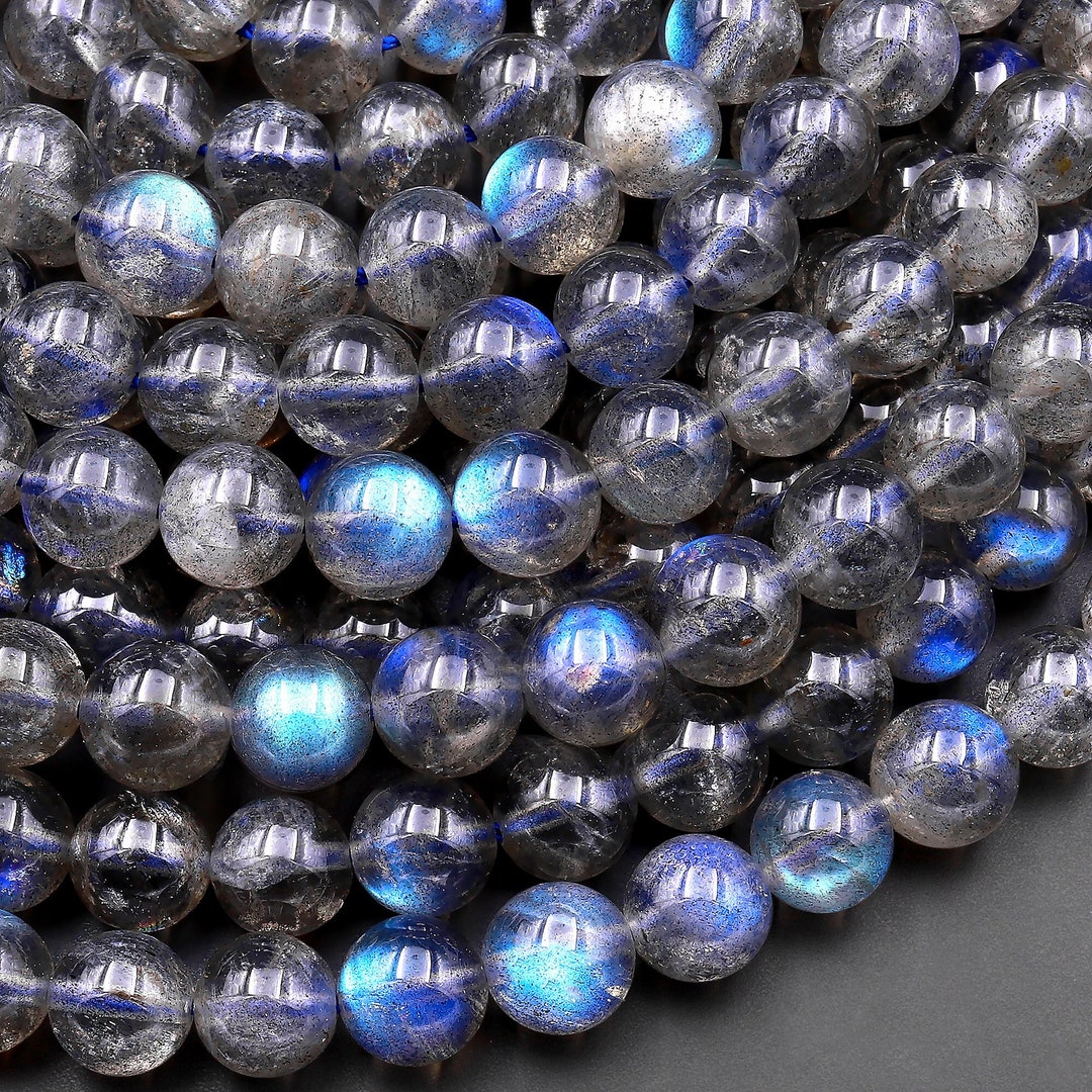 Blue Flashes~ AAA Natural Blue Labradorite 4mm 5mm 6mm 7mm 8mm Round ...