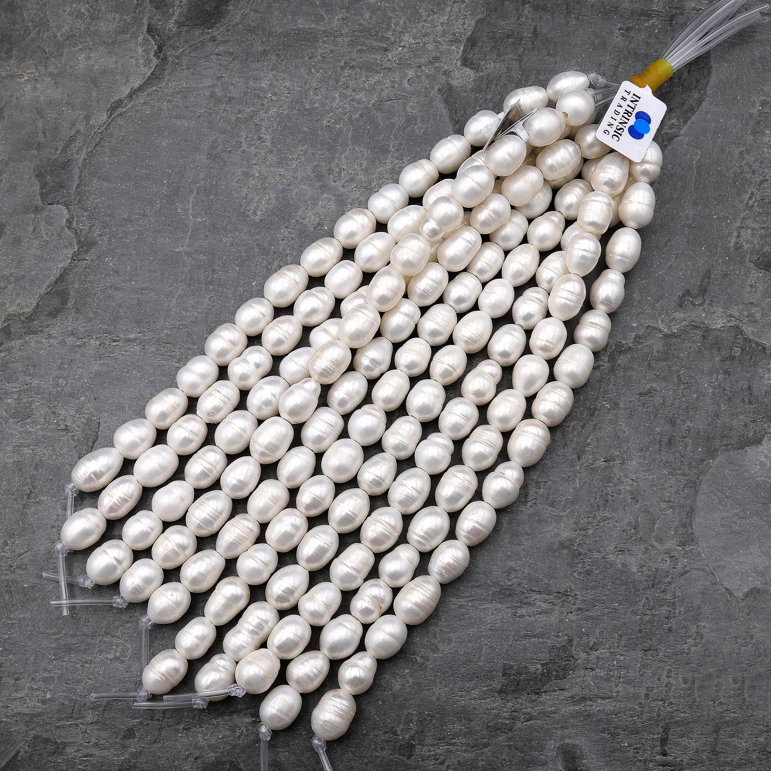Large Hole Pearls Beads Natural White Genuine Freshwater Pearl Potato ...