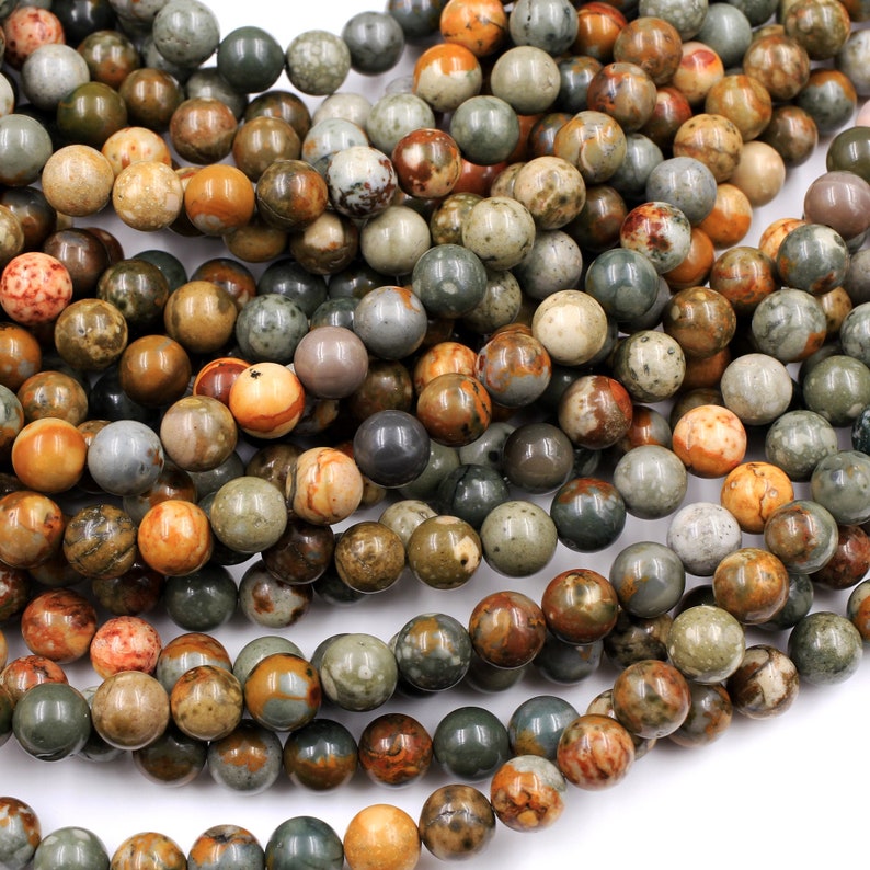 Natural Owyhee Picture Jasper Beads 4mm 6mm 8mm 10mm 12mm 14mm - Etsy