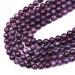 Lepidolite 4mm 6mm 8mm 10mm Round Beads Natural Plum Purple Gemstone 15 ...