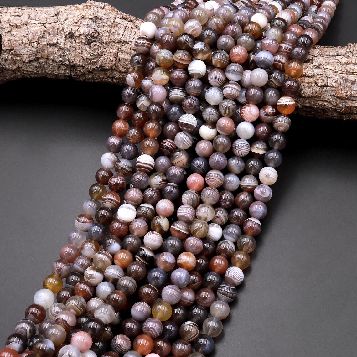 AAA Natural Botswana Agate 4mm 6mm 8mm 10mm 12mm 14mm 16mm - Etsy