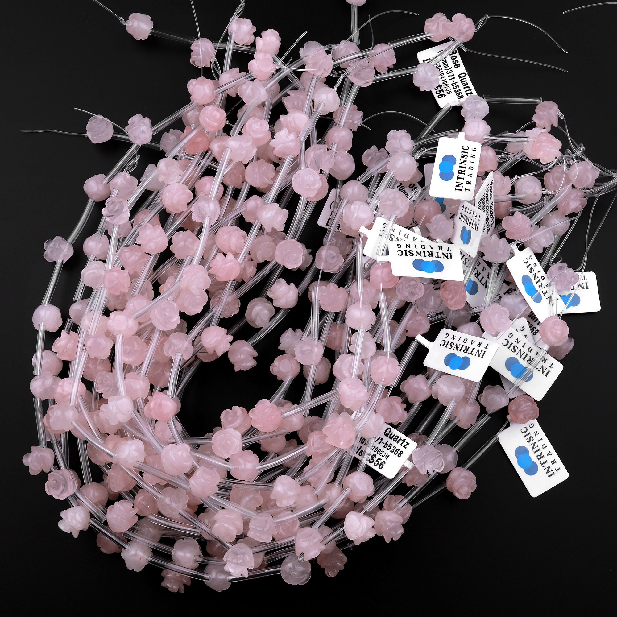 Natural Pink Rose Quartz Hand Carved Rose Flower Gemstone - Etsy