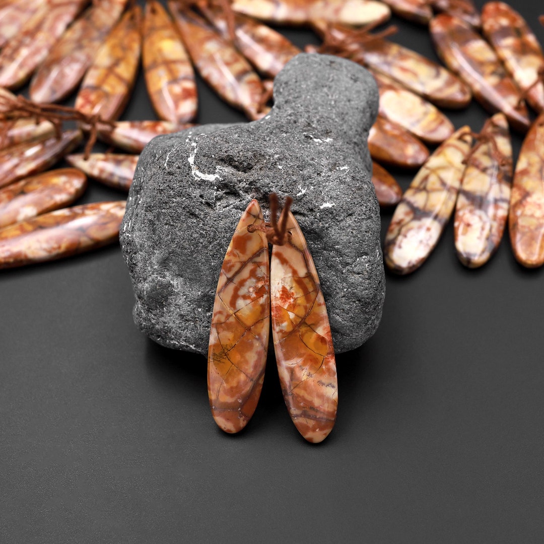 Natural Bird's Eye Rhyolite Aka Orbicular Jasper Teardrop - Etsy