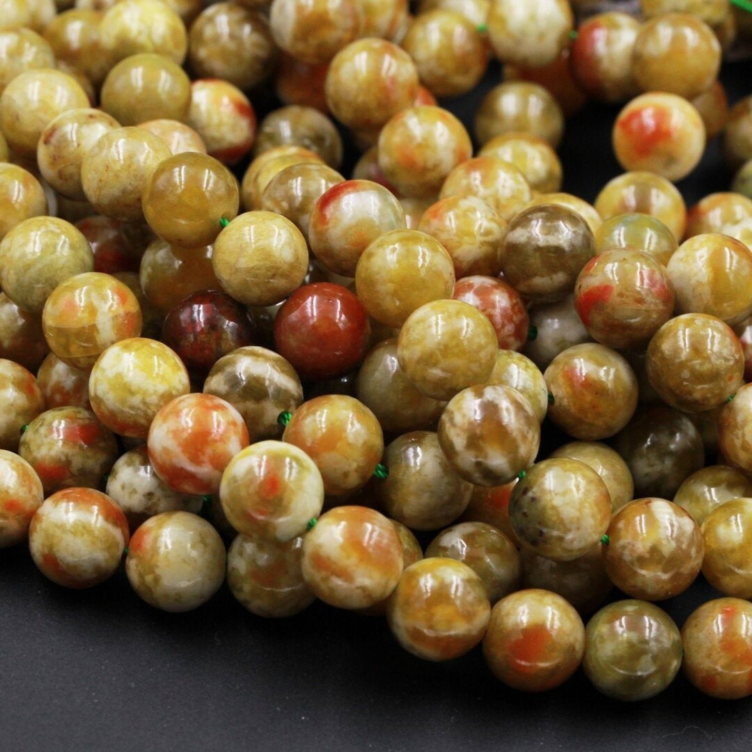 Rare Natural Russian Blood Serpentine Jade 4mm 6mm 8mm 10mm 12mm Round ...