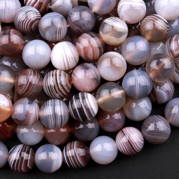 AAA Natural Botswana Agate 4mm 6mm 8mm 10mm 12mm 14mm 16mm - Etsy