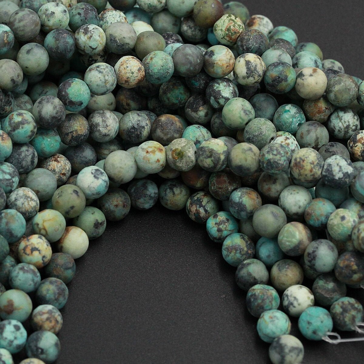 Matte Natural African Turquoise 4mm 6mm 8mm 10mm 12mm Round - Etsy