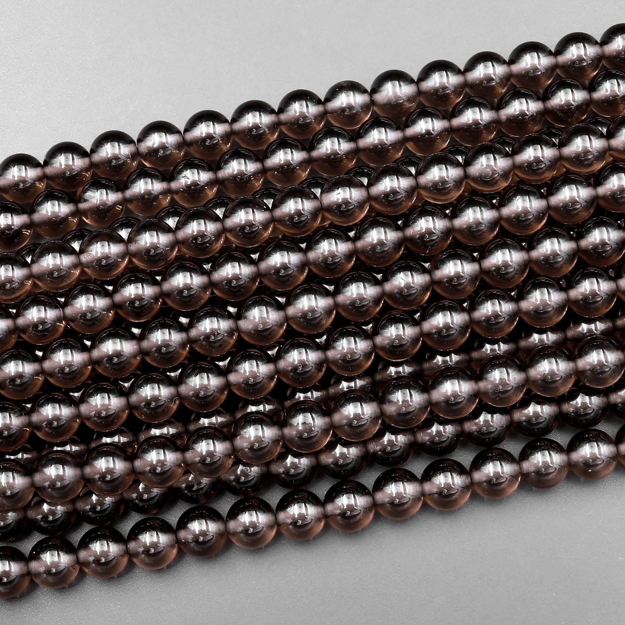 Natural Ice Obsidian 6mm 8mm 10mm Round Beads 15.5" Strand - Etsy