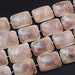 Large Shiva Eye Shell Beads Domed Rectangle Focal Pendant 15.5" Strand ...