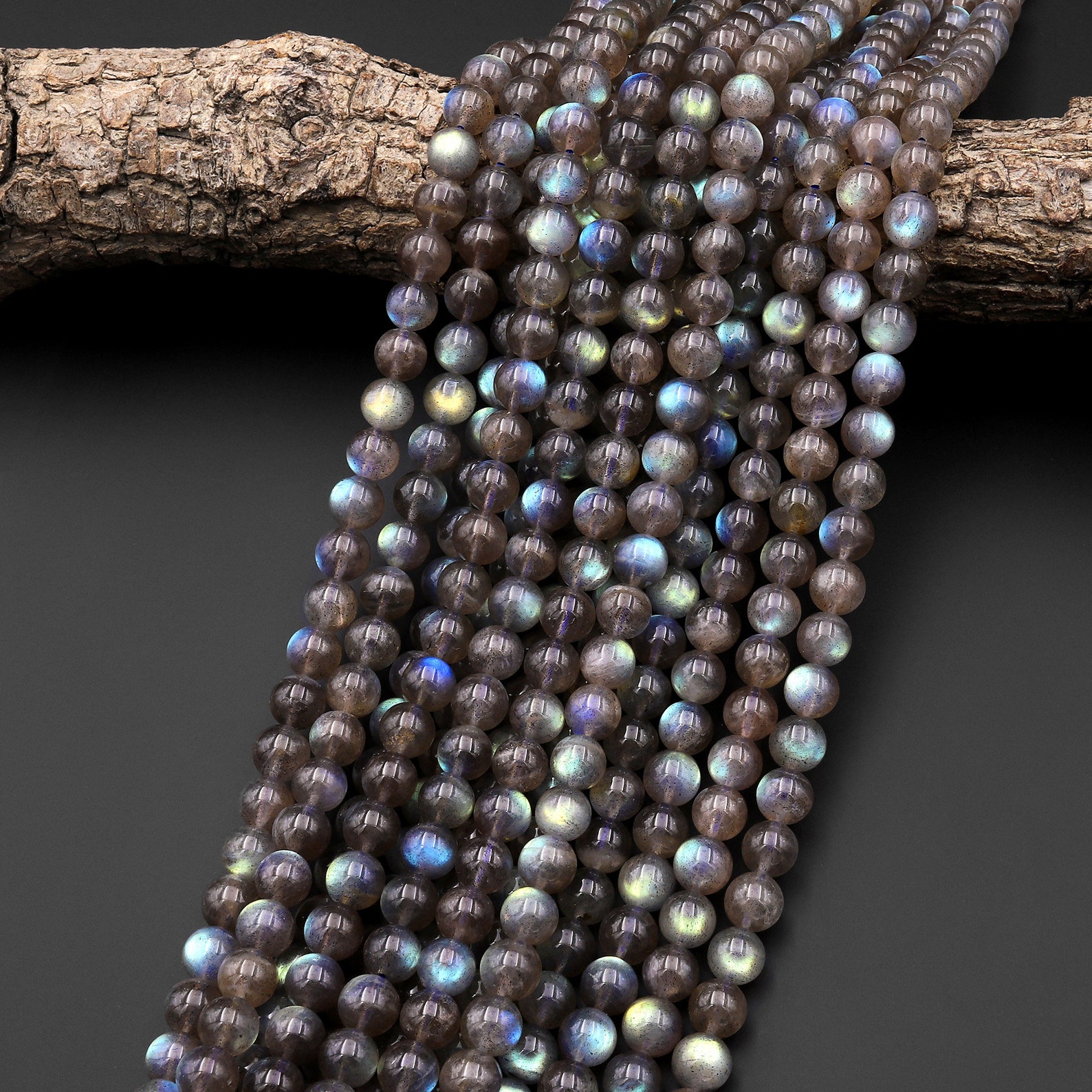 Extremely Rare Natural Red Labradorite 4mm 6mm 8mm 10mm Round Beads ...