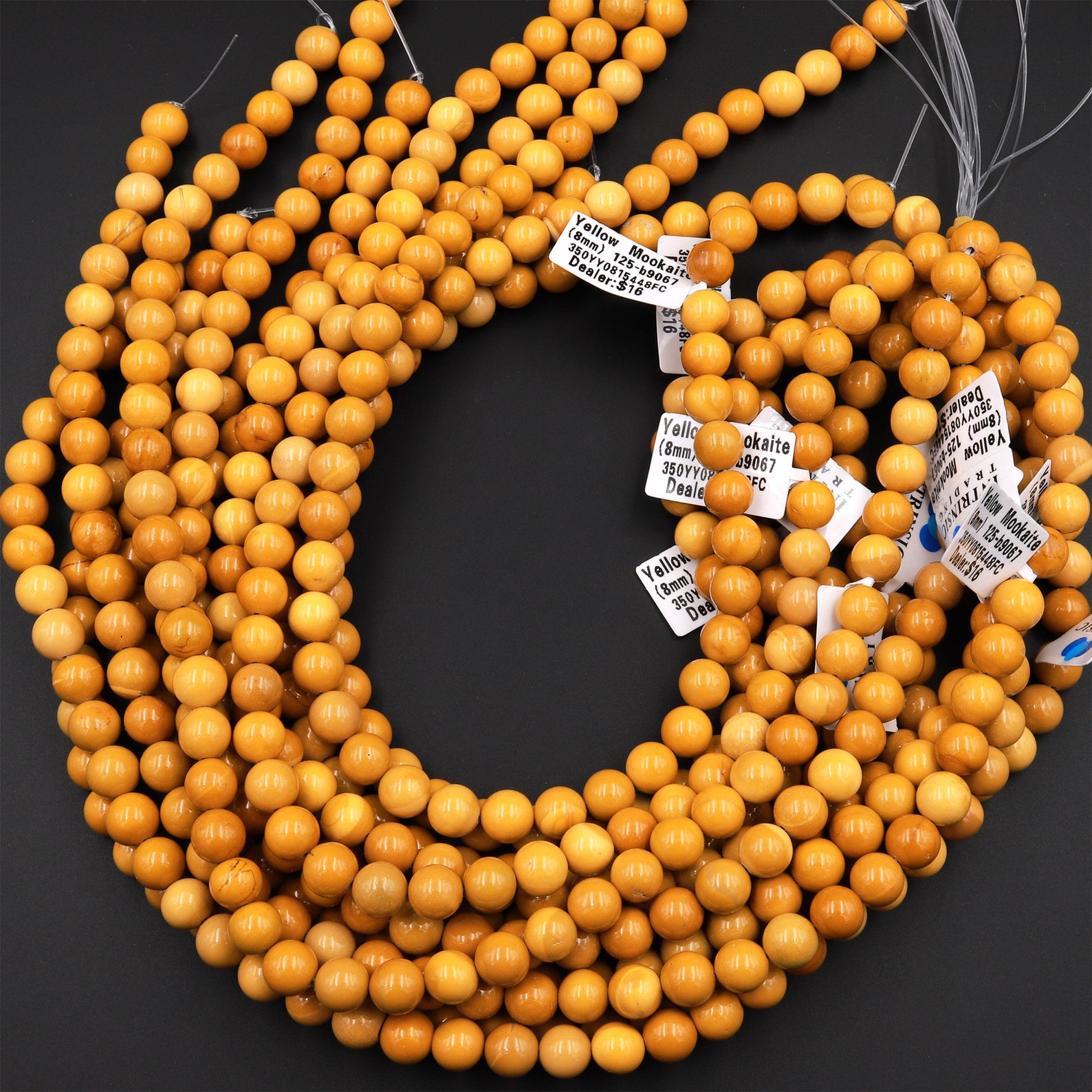 Natural Australian Yellow Mookaite 4mm 6mm 8mm 10mm 12mm | Etsy