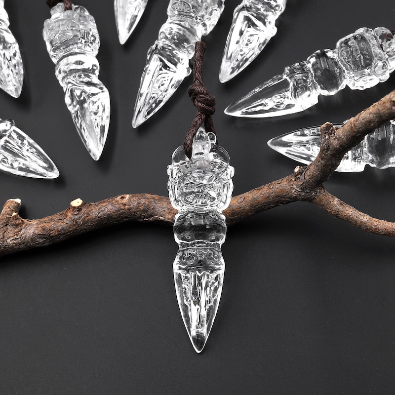 Phurba Clear Crystal - Etsy